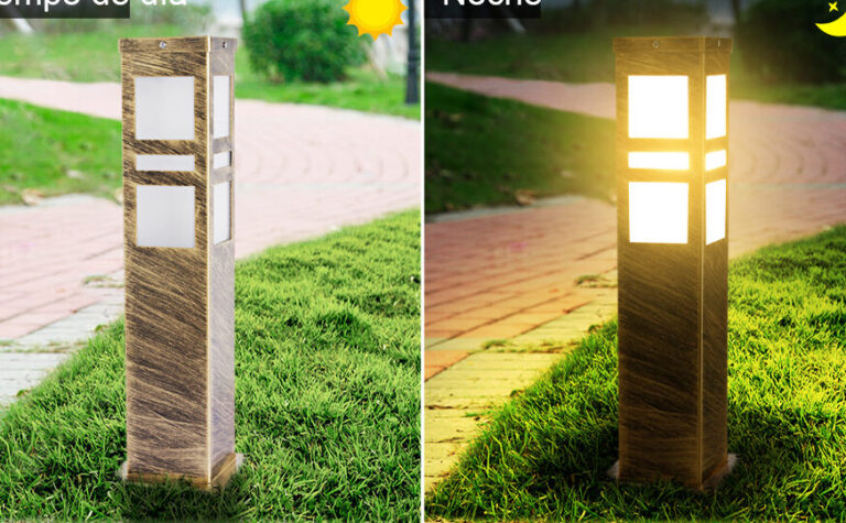 Lámpara tipo poste para jardín: ilumina y decora tu espacio exterior
